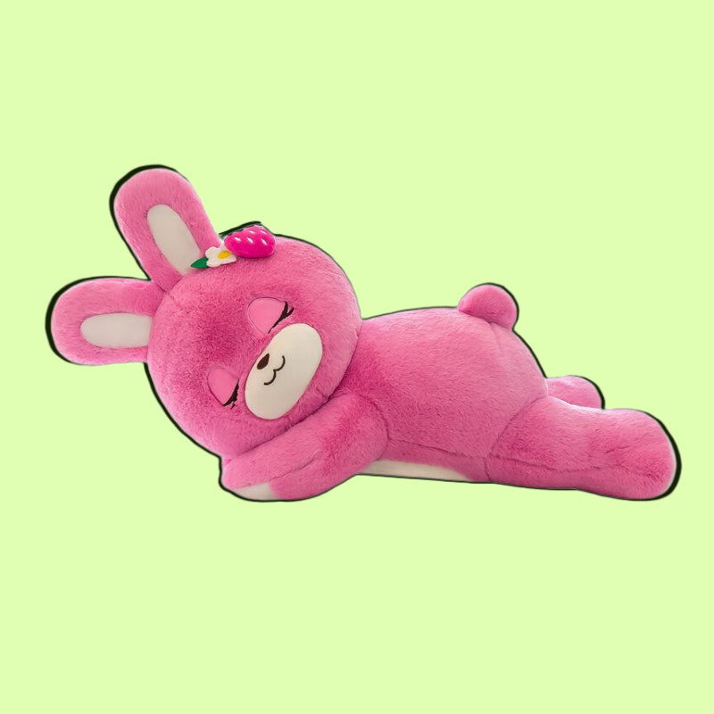 Strawberry Snooze Bunny: The Sleepy Plush Pal – rrdeye