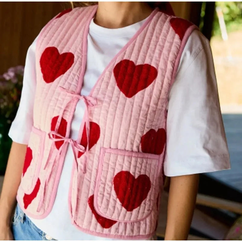 Women's Streetwear Heart Shape Vest – rrdeye