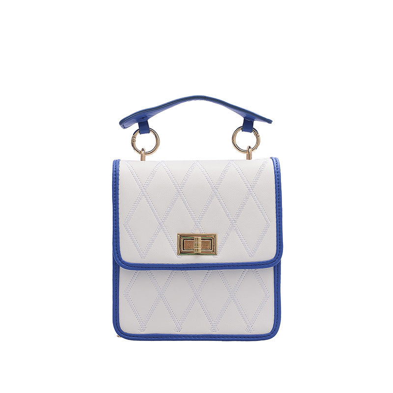 Small Xiangfeng embroidered line Lingge chain bag for women 2019 new ...