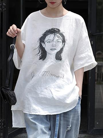 Original Printed Portrait T-Shirt – rrdeye