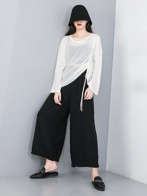 Ruffled See-through Sun-protection T-shirt – rrdeye