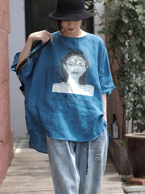 Original Printed Portrait T-Shirt – rrdeye