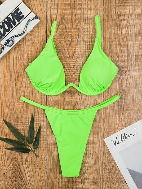 Sexy Plain Bikinis Swimwear – rrdeye