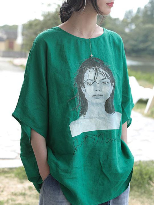 Original Printed Portrait T-Shirt – rrdeye