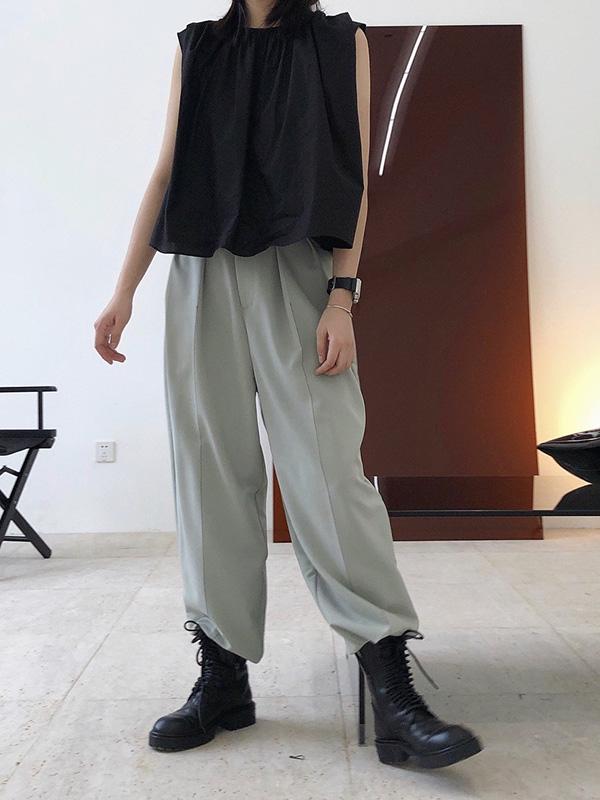 Casual Solid Column Pants Bottoms – rrdeye