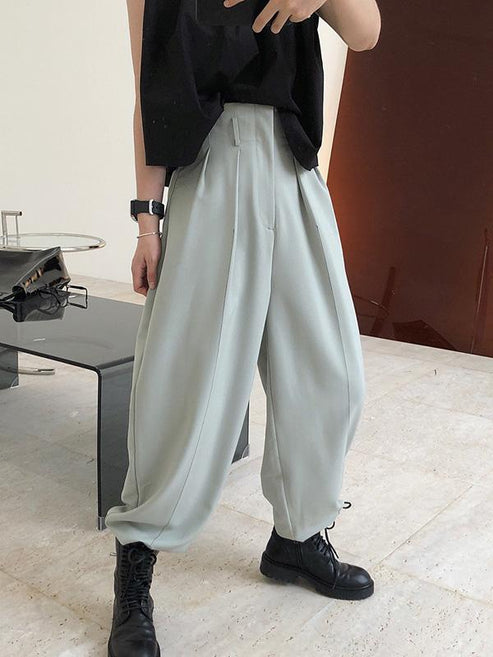Casual Solid Column Pants Bottoms – rrdeye