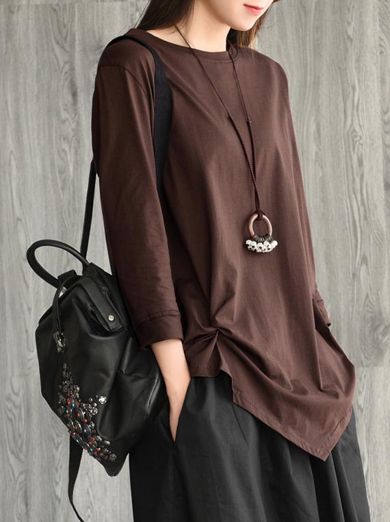 Vintage Cropped Ruffled Round-neck T-shirt – rrdeye