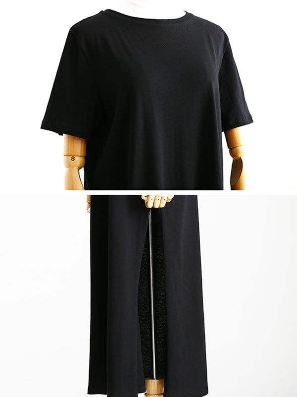 Original Solid Split-Side Elasticity Waist Dress – rrdeye